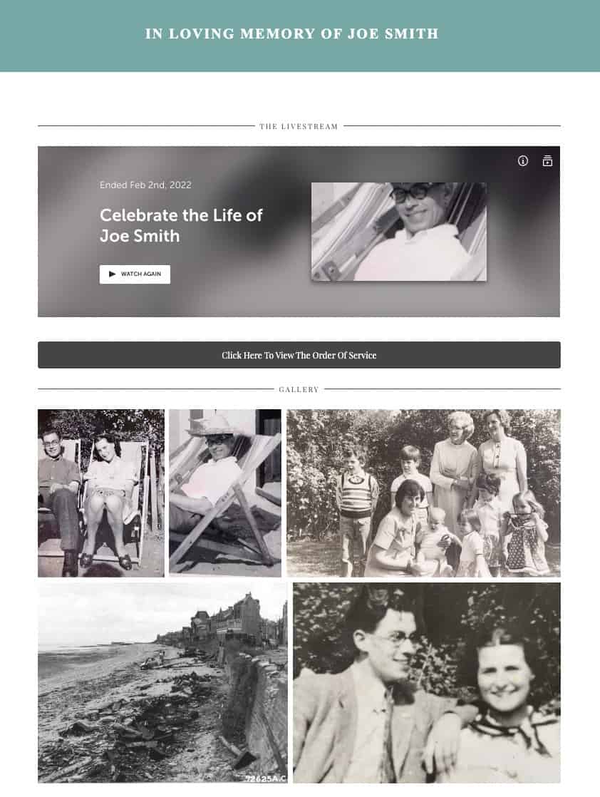 Funeral Live Streaming & Funeral Video Services UK